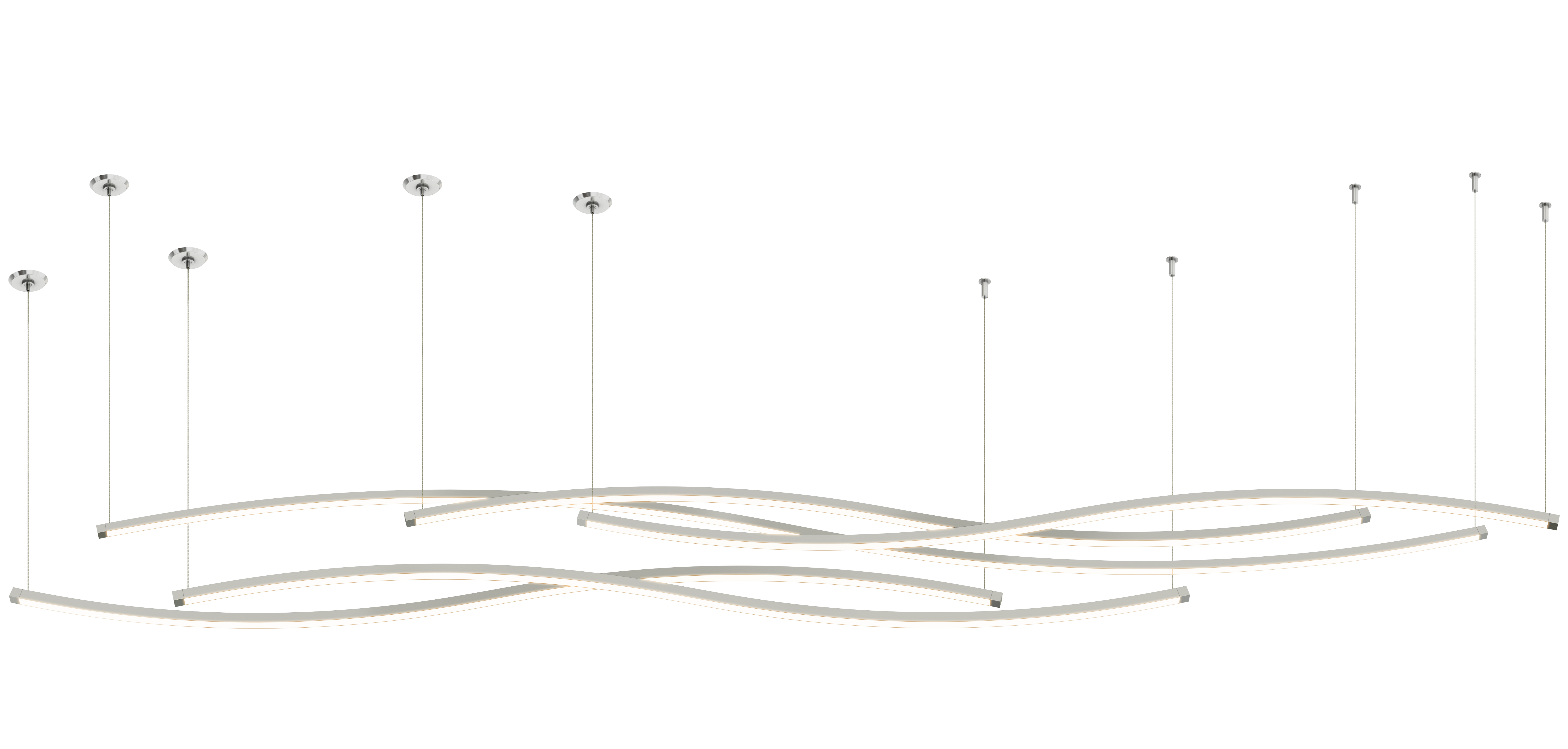 PureEdge Lighting - Zipp Wave LED Suspension Downlight with Remote ...