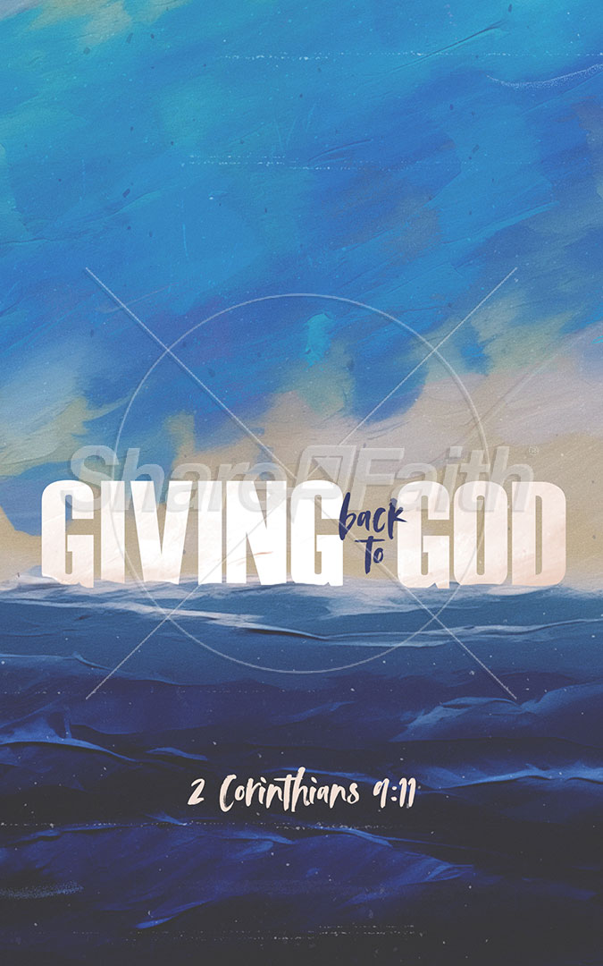 ShareFaith Media » Giving Back to God: Bifold Bulletin Cover ...