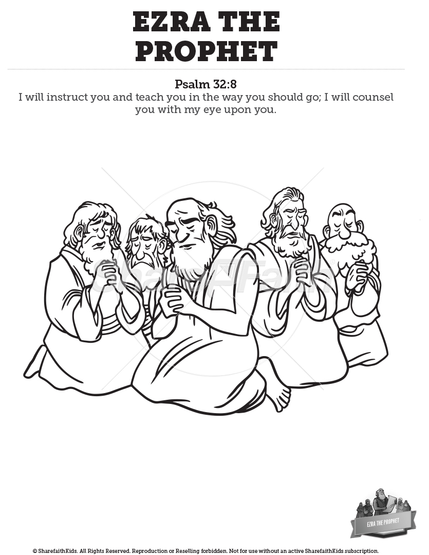 ShareFaith Media » Ezra The Prophet: Coloring Pages – ShareFaith Media