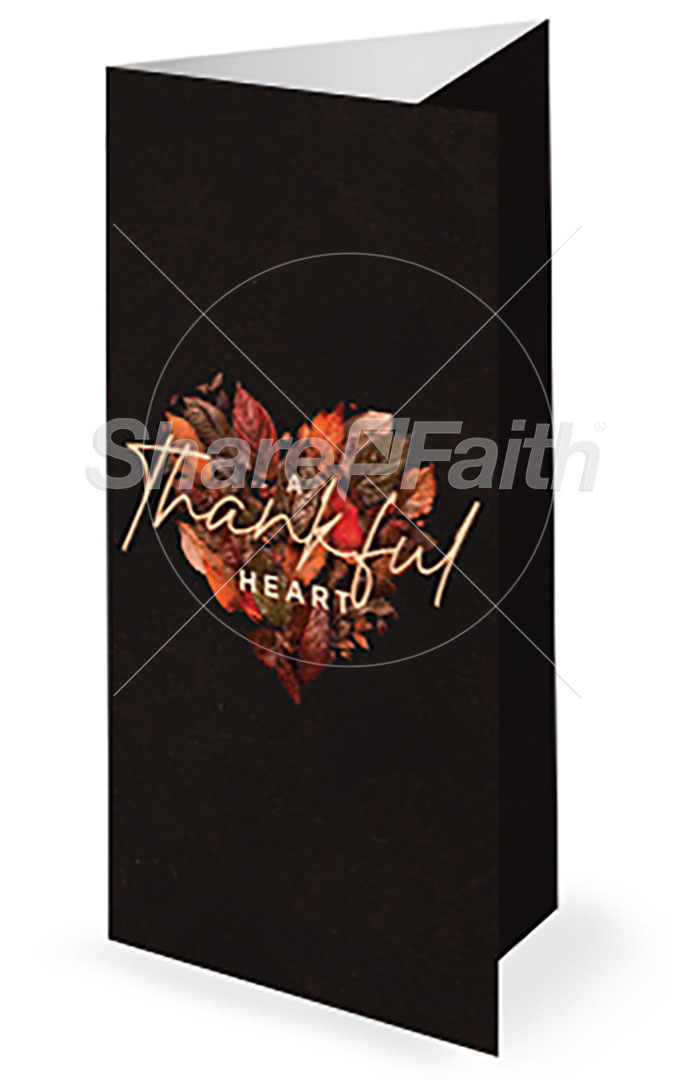 ShareFaith Media » A Thankful Heart: Trifold Bulletin Cover ...