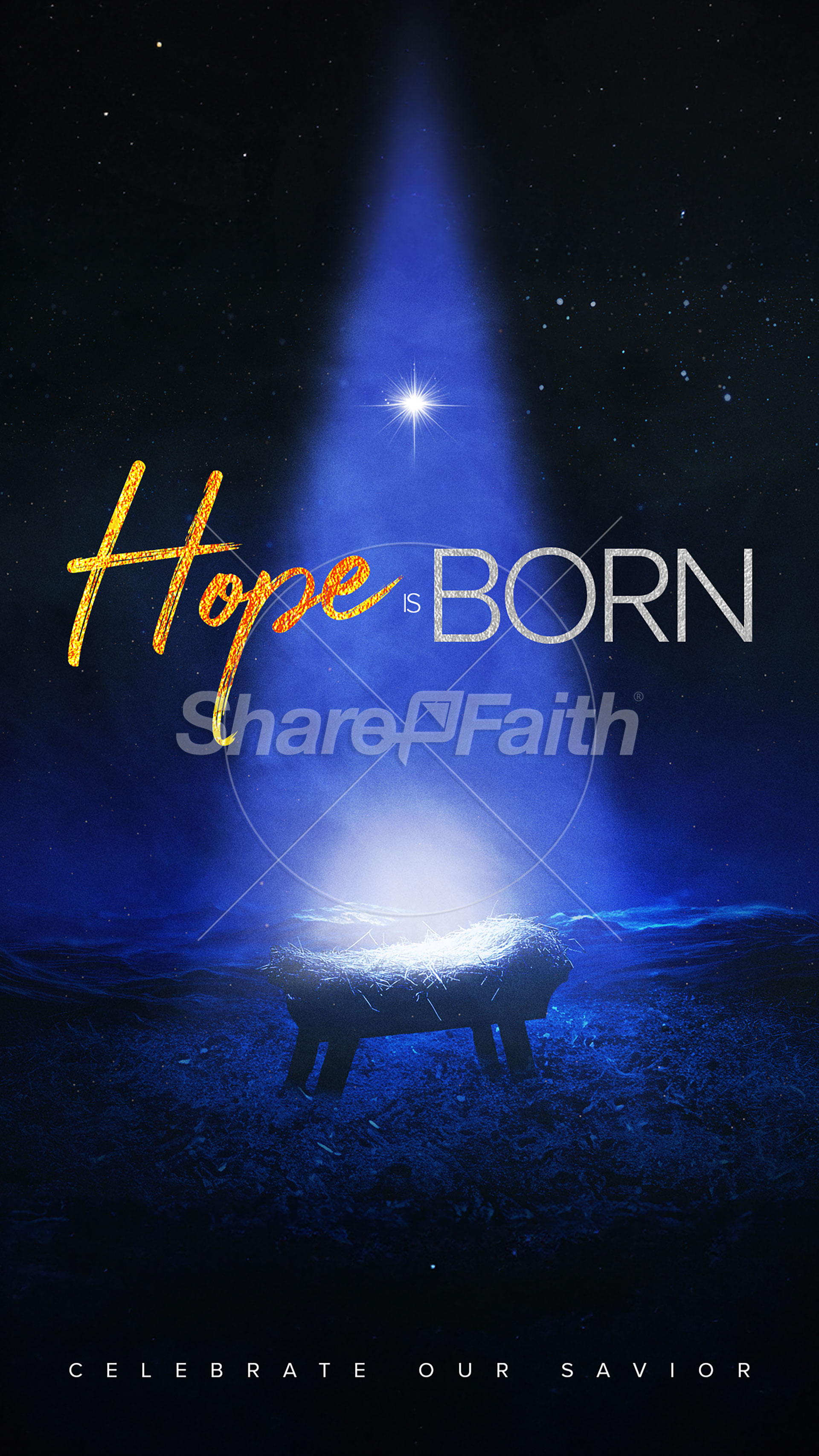 ShareFaith Media » Hope Is Born: Social Media Graphic – ShareFaith Media