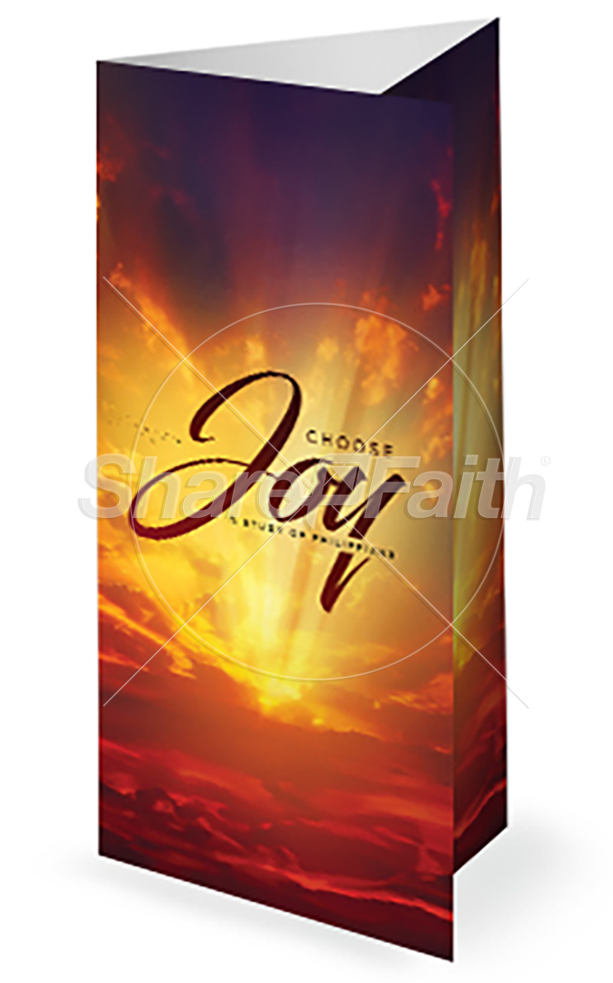 ShareFaith Media » Choose Joy: Trifold Bulletin Cover – ShareFaith Media