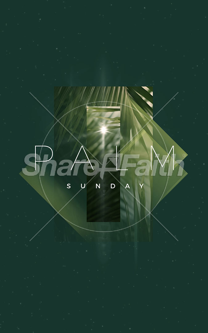 ShareFaith Media » Palm Sunday Ethereal: Bifold Bulletin Cover ...