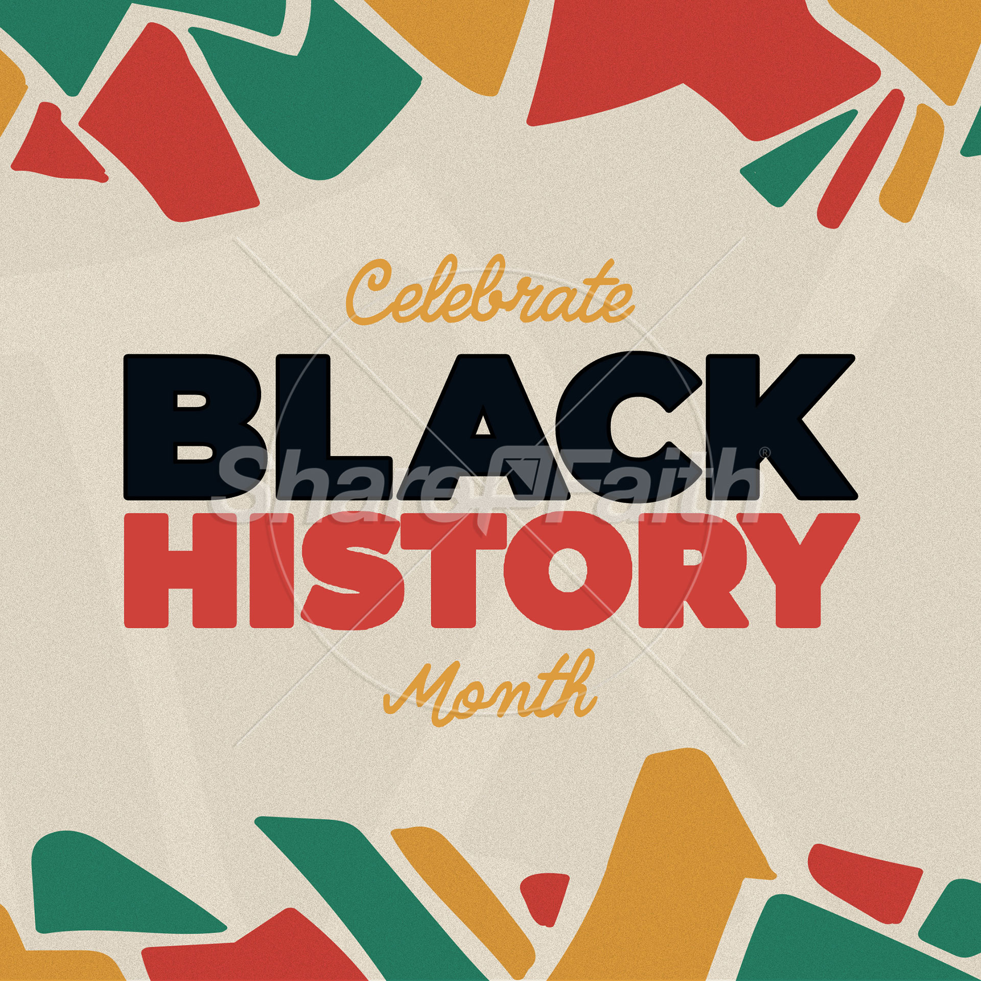 ShareFaith Media » Black History Festive Shapes: Social Media Graphics ...