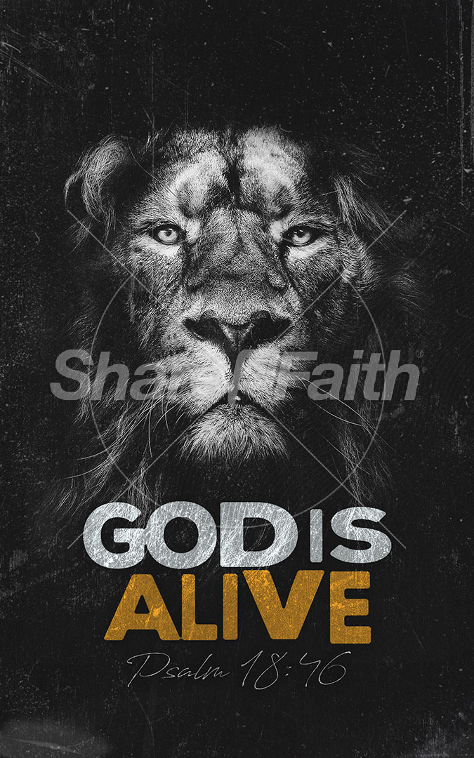 ShareFaith Media » God is Alive: Bifold Bulletin Cover – ShareFaith Media