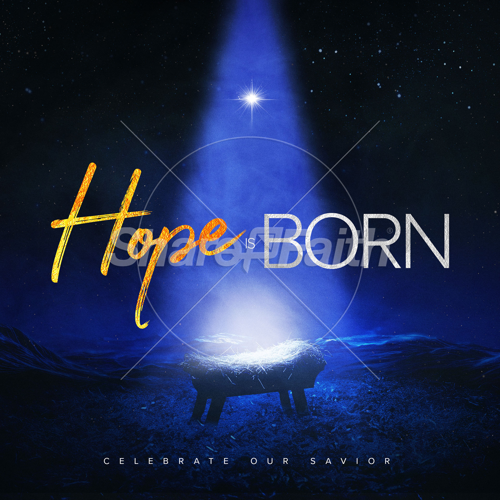 ShareFaith Media » Hope Is Born: Social Media Graphic – ShareFaith Media
