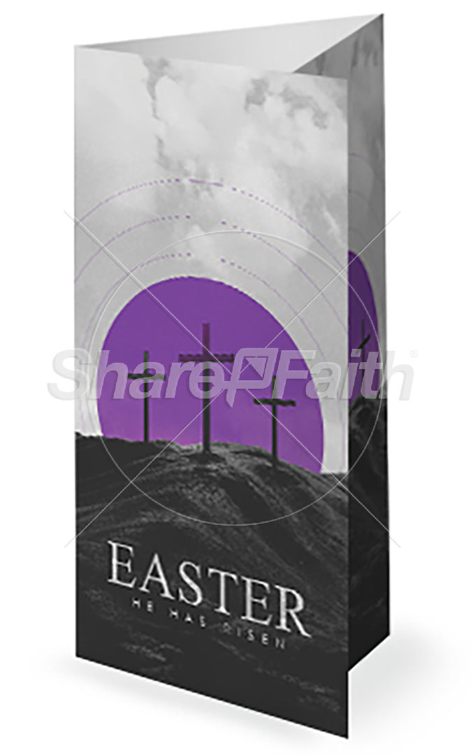 ShareFaith Media » Easter Hills: Trifold Bulletin Cover – ShareFaith Media