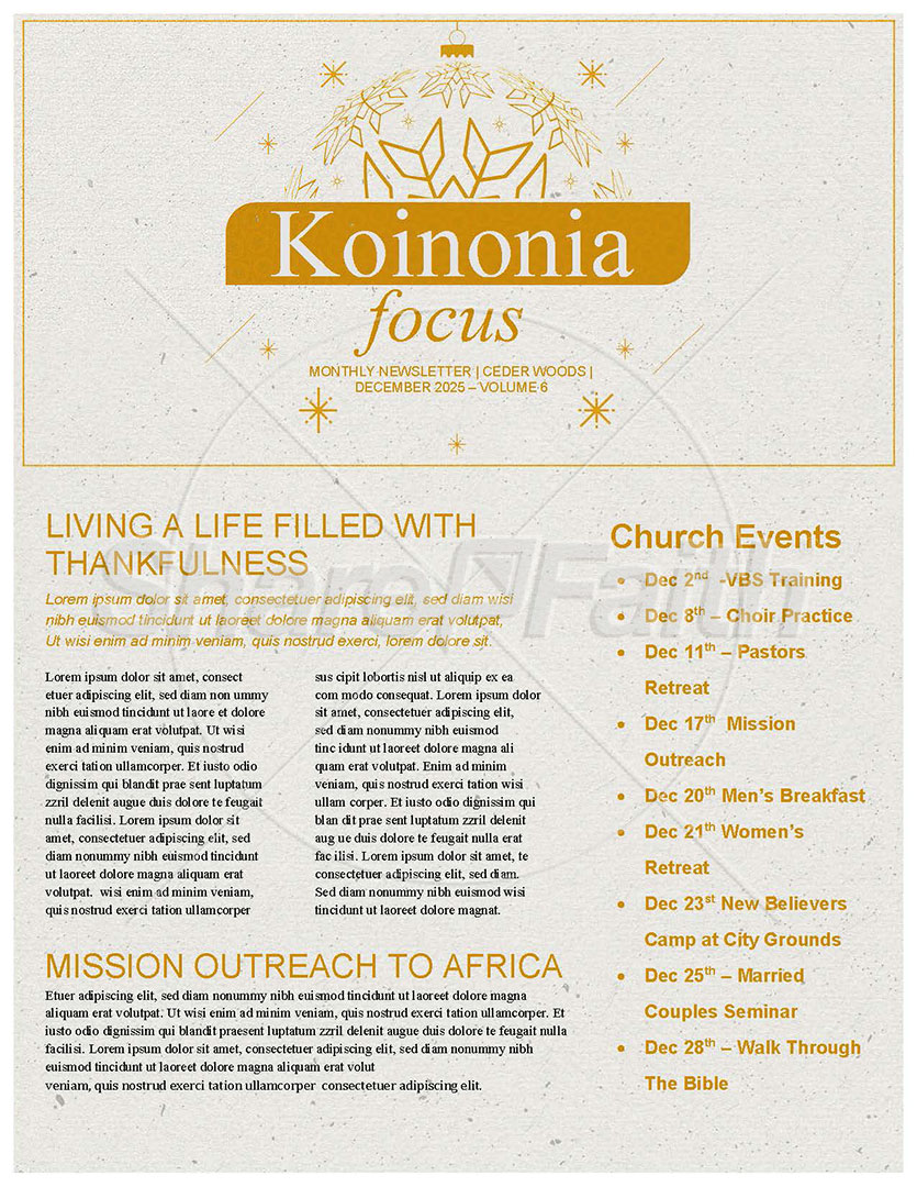 ShareFaith Media » Golden Christmas: Newsletter – ShareFaith Media