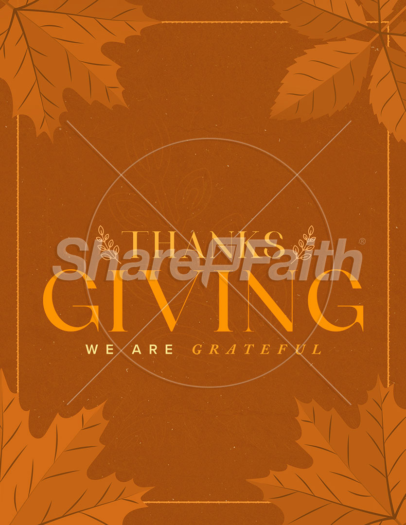 ShareFaith Media » We Are Grateful (Happy Thanksgiving) Flyer ...