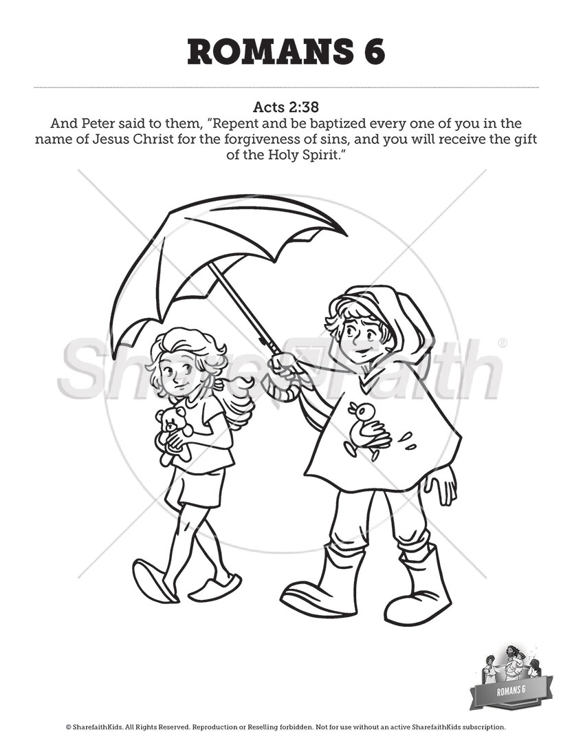 ShareFaith Media » Romans 6: Coloring Pages – ShareFaith Media