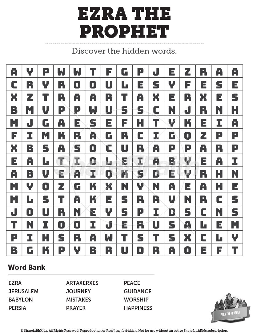 ShareFaith Media » Ezra The Prophet: Word Search – ShareFaith Media
