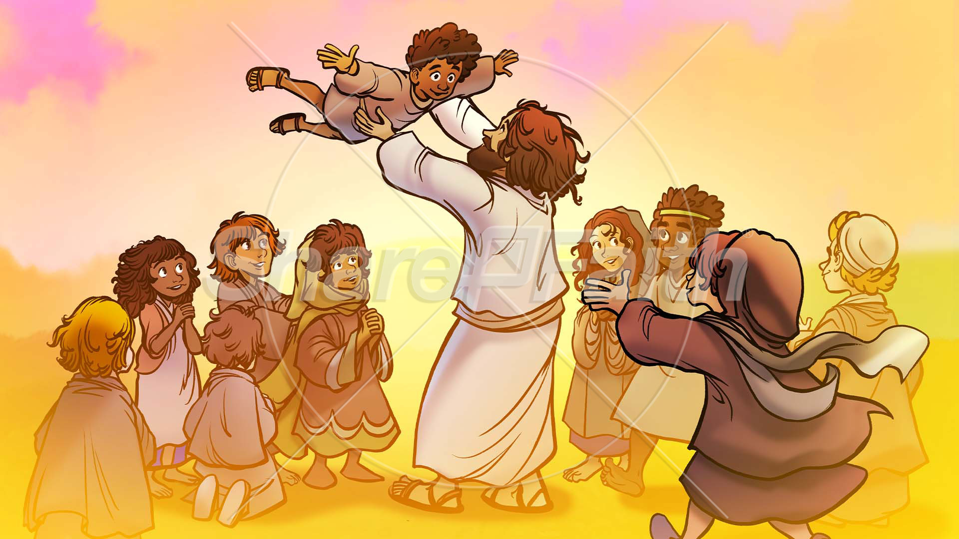 ShareFaith Media » Matthew 19 – Little Children: Bible Story Slideshow ...