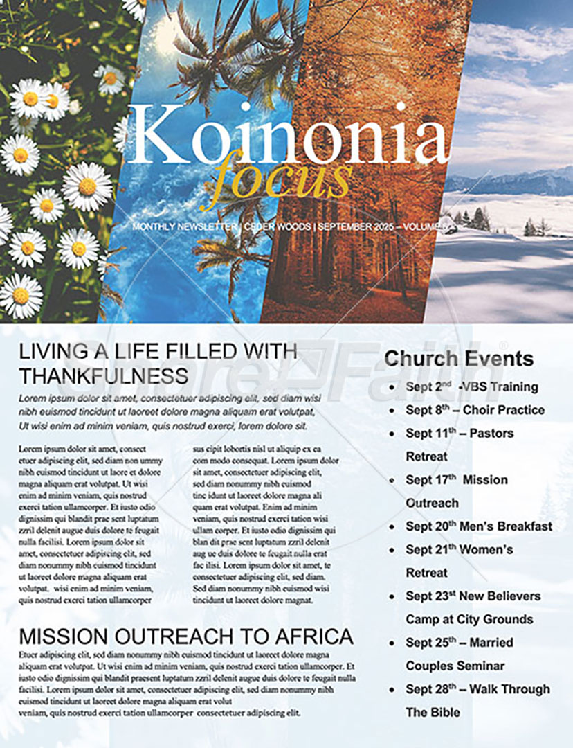ShareFaith Media » For Every Season Collection: Newsletter – ShareFaith ...