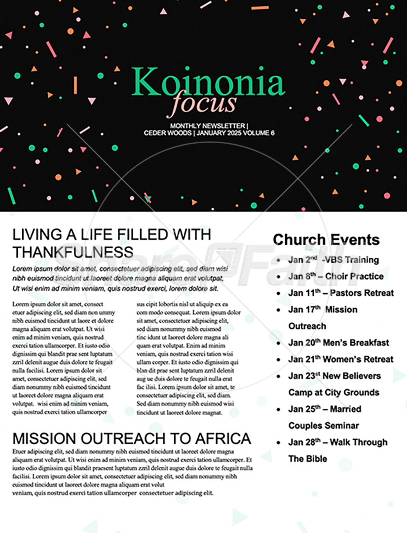 ShareFaith Media » New Year New Hope: Newsletter – ShareFaith Media