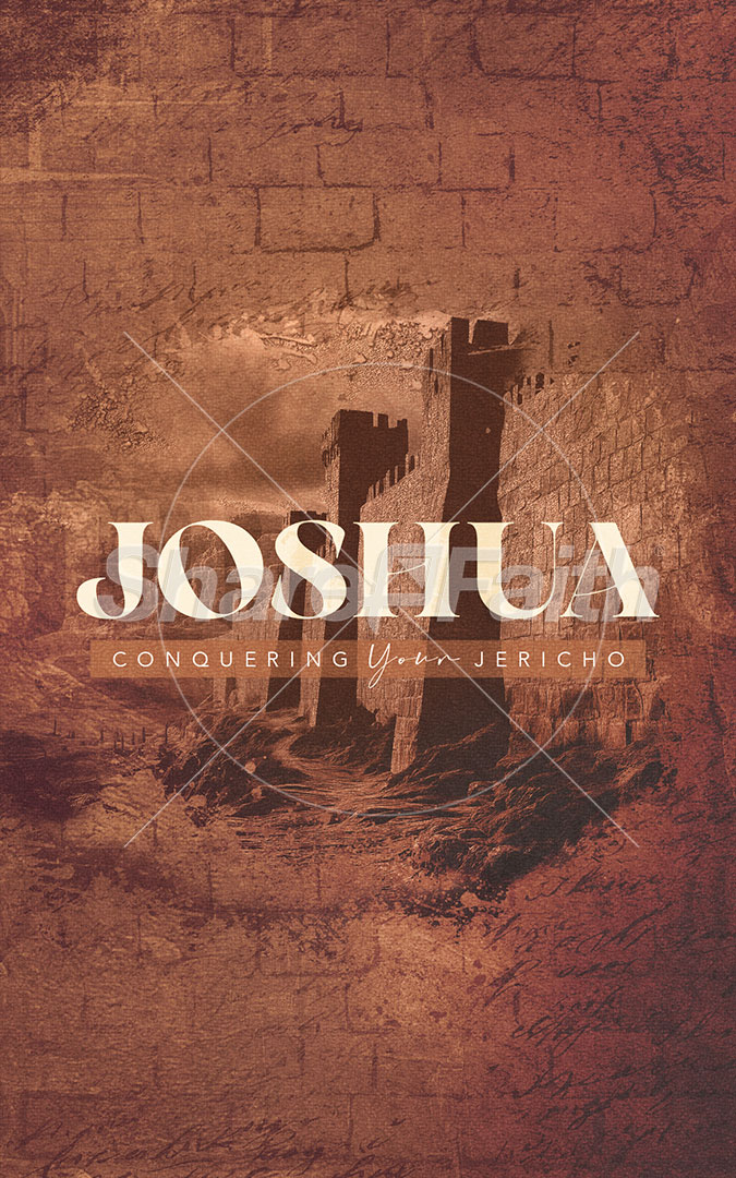 ShareFaith Media » Joshua: Bifold Bulletin Cover – ShareFaith Media