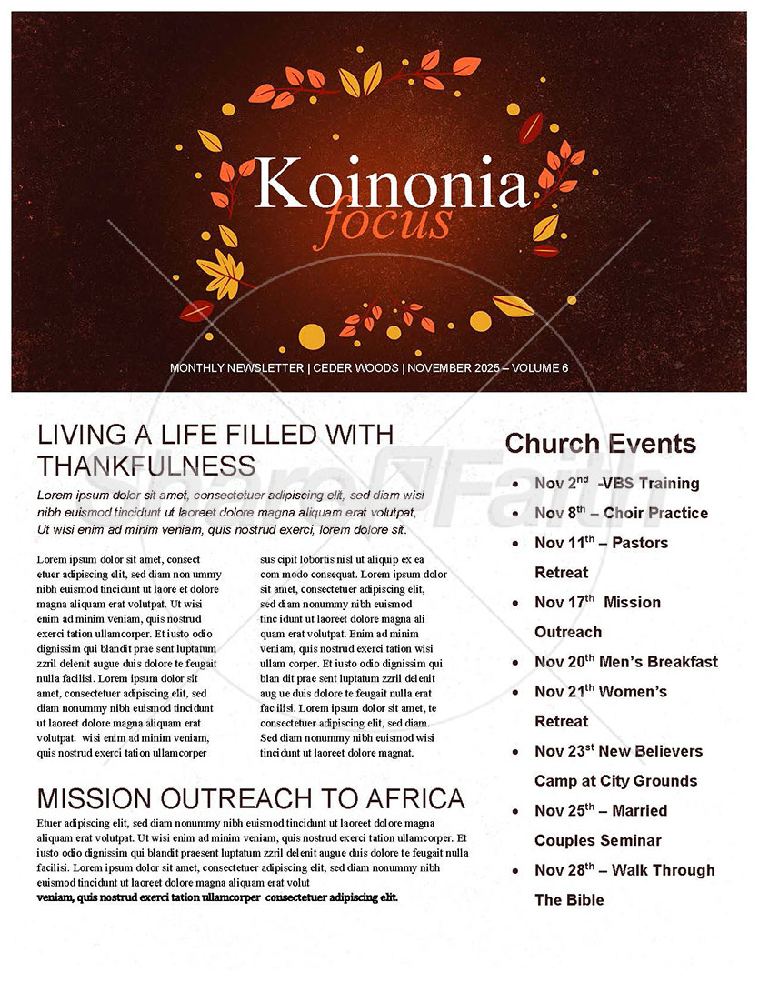 ShareFaith Media » Happy Thanksgiving: Newsletter – ShareFaith Media