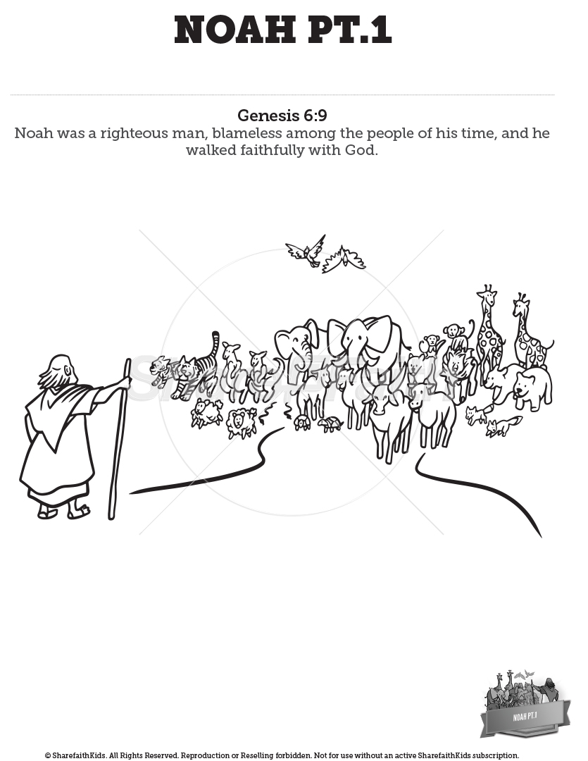 ShareFaith Media » The Story of Noah – Part 1: Coloring Pages ...