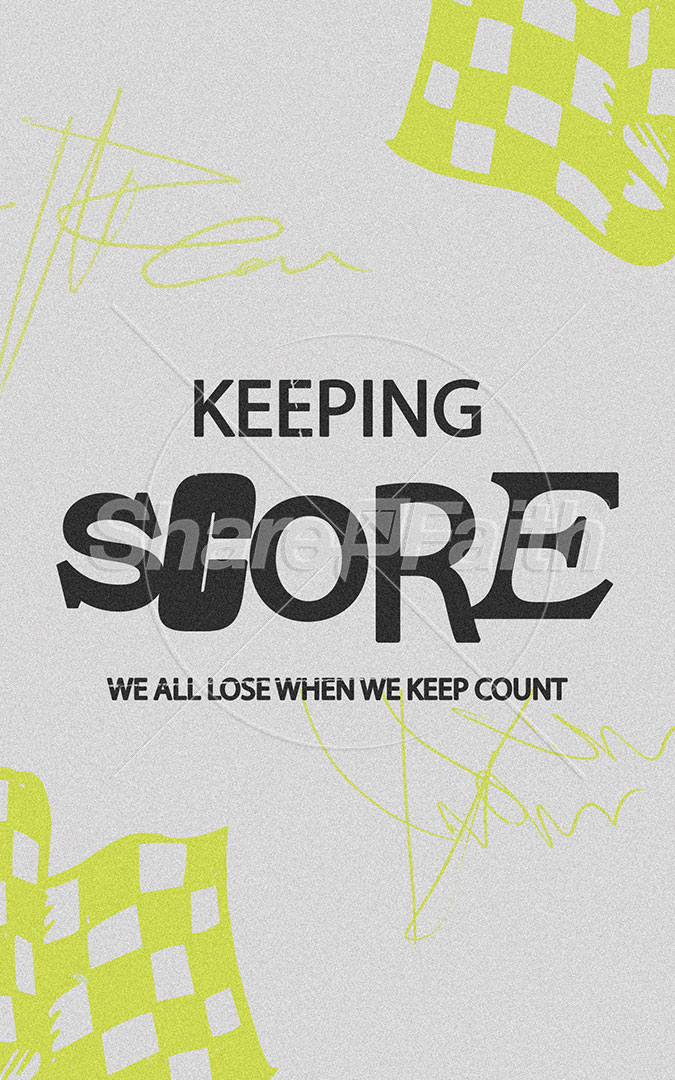 ShareFaith Media » Keeping Score: Bifold Bulletin Cover – ShareFaith Media