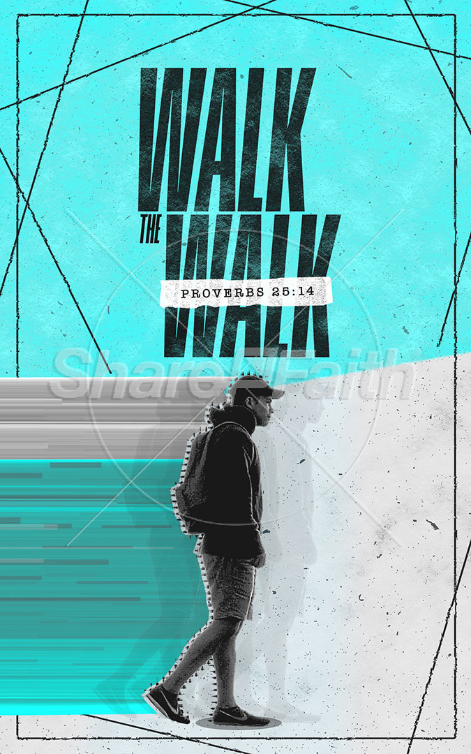 ShareFaith Media » Walk the Walk: Bifold Bulletin Cover – ShareFaith Media