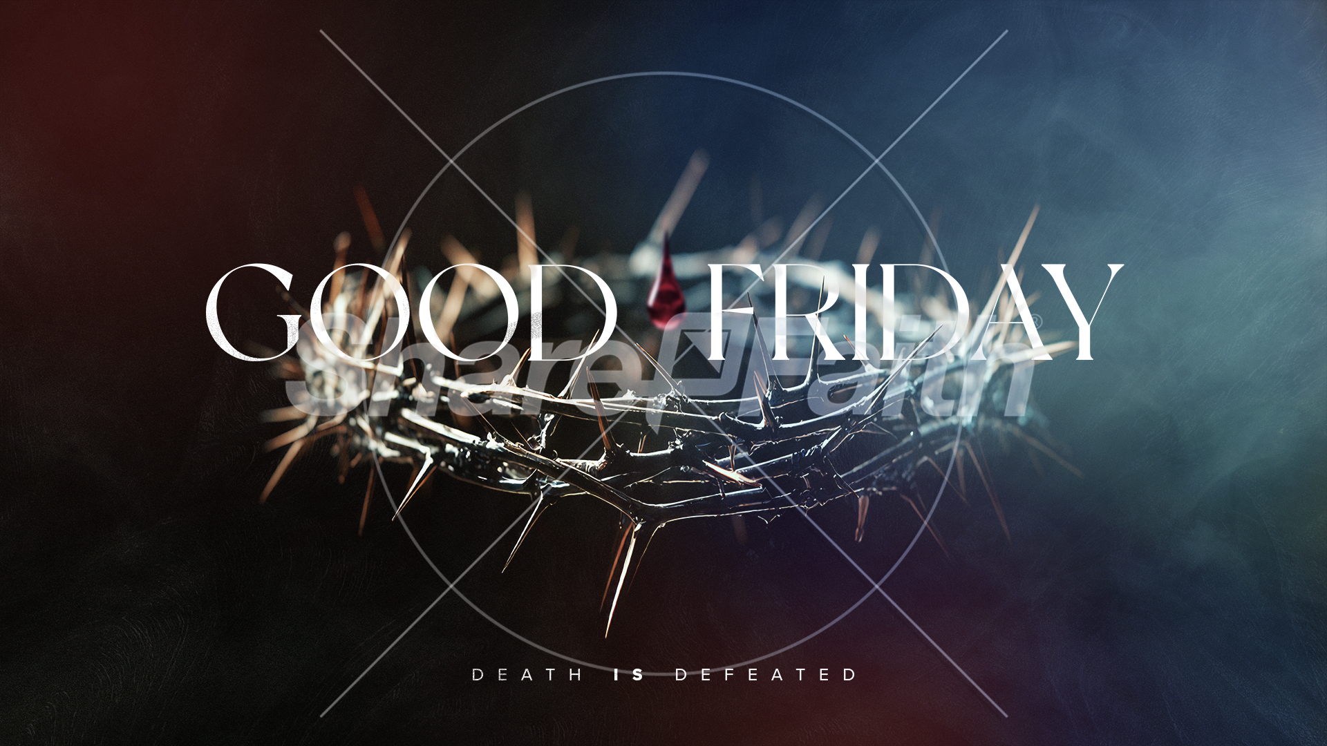 ShareFaith Media » Good Friday – Blood Drop Moody Crown: Title Graphics ...
