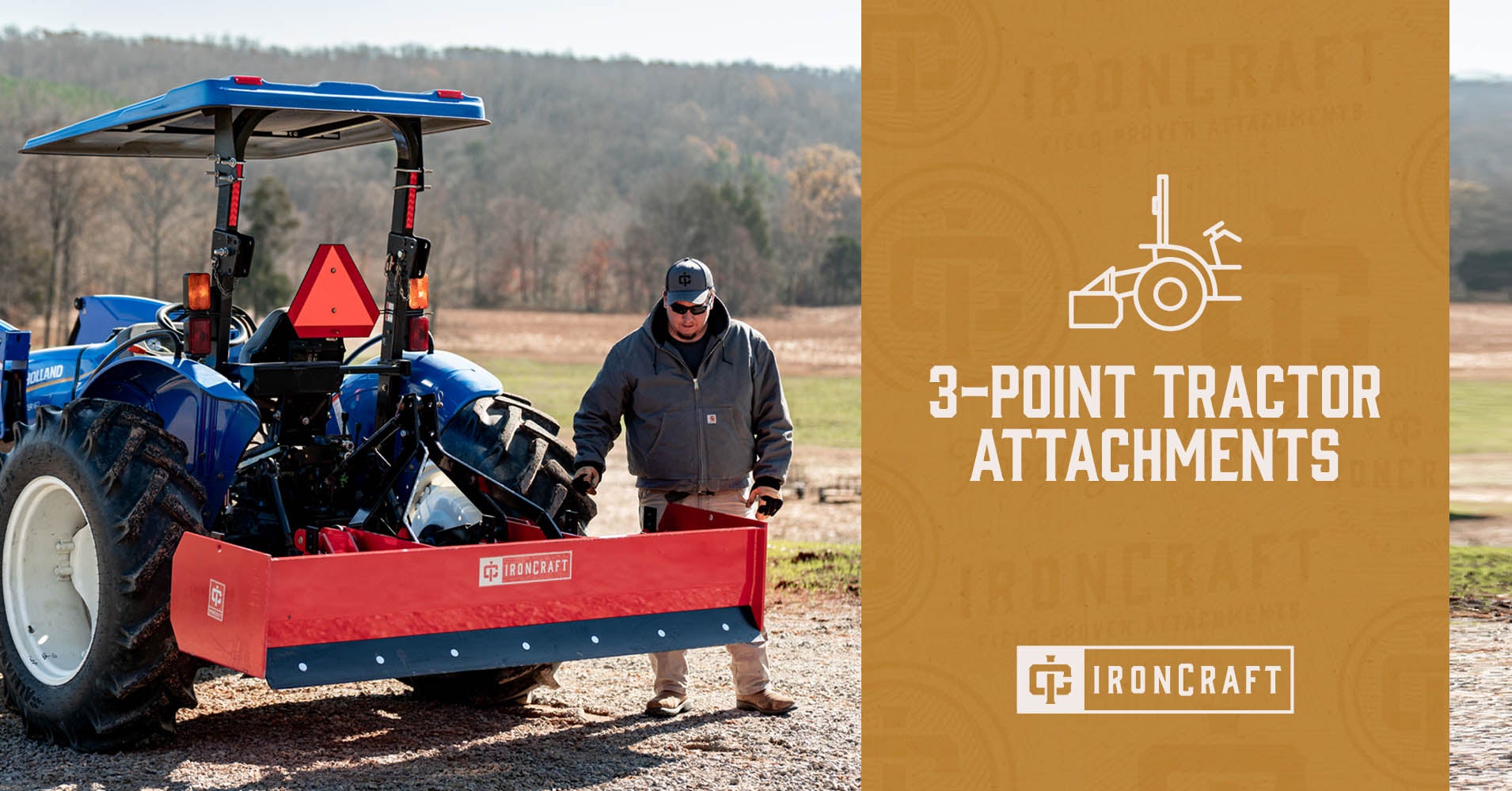3-Point Tractor Attachments | IronCraft | Tractor & Skid Steer Attachments
