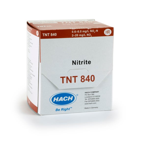 Nitrite TNTplus Vial Test, HR (0.6-6.0 mg/L NO₂-N), 25 Tests | Hach
