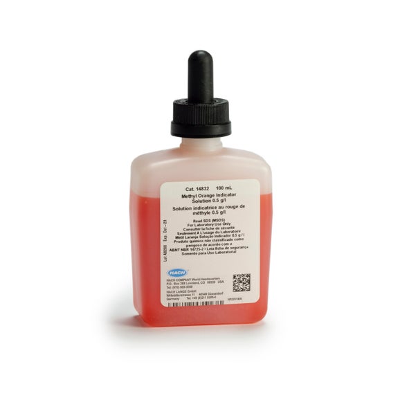 Methyl Orange Indicator Solution 100 Ml Mdb Hach