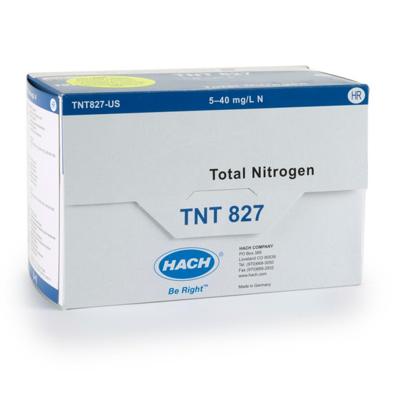 Nitrogen (Total) TNTplus Vial Test, HR (5-40 mg/L N), 25 Tests | Hach