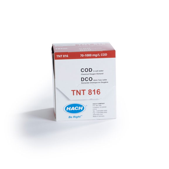 COD in salt-/seawater - TNTplus Vial Test, HR (70 - 1000 mg/L COD), 25 ...