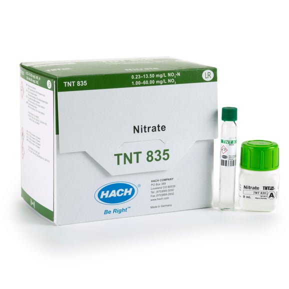 Nitrate TNTplus Vial Test, LR (0.23-13.5 mg/L NO₃-N), 25 Tests | Hach