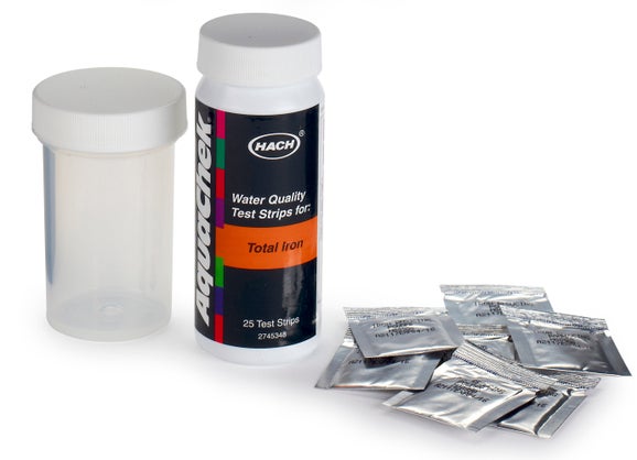 Iron Test Strips (Total Dissolved Iron), 0-5 mg/L | Hach