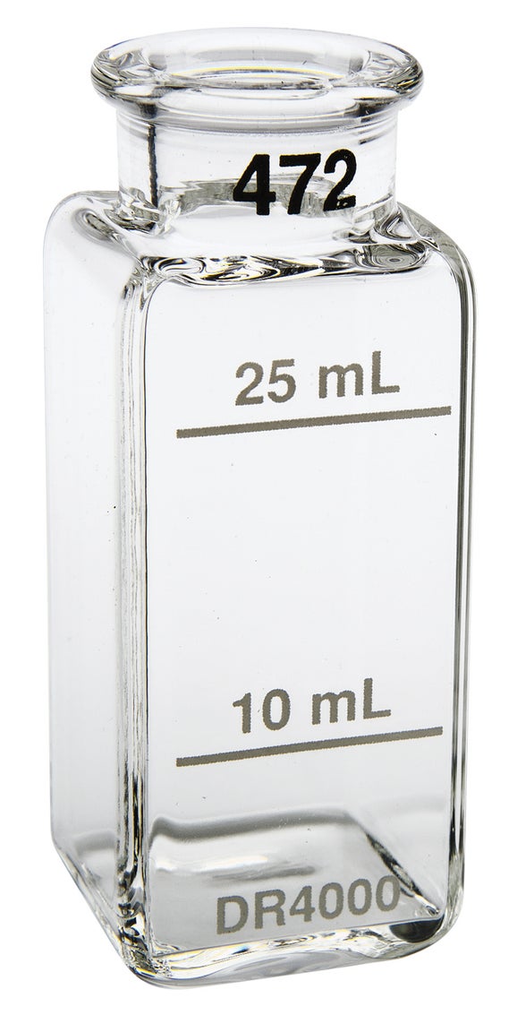 Sample cell: 1" square glass 10mL & 25mL | Hach