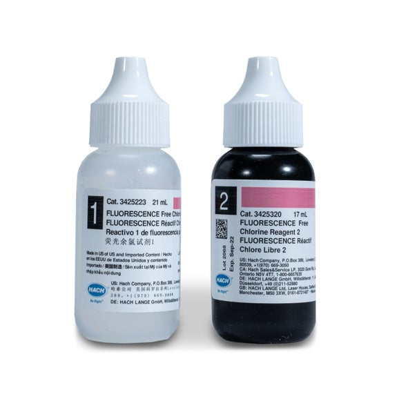 ULR Free Chlorine Fluorescence Reagent Refill Kit, 2-100 µg/L (ppb ...