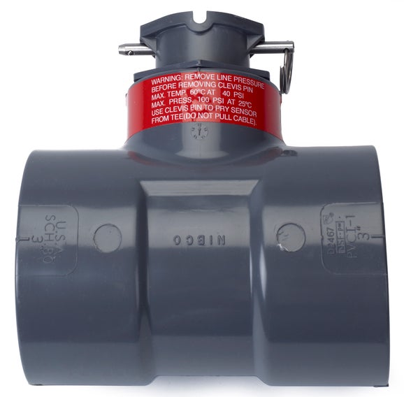 Pin Lock Tee, PVC, 2 inch, Flow | Hach