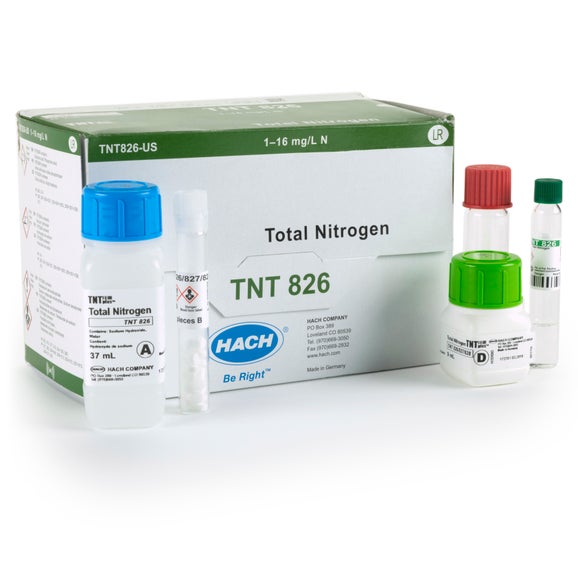 Nitrogen (Total) TNTplus Vial Test, LR (1-16 mg/L N), 25 Tests | Hach