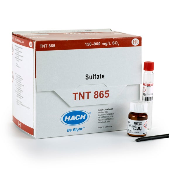Sulfate TNTplus Vial Test, HR (150-900 mg/L SO₄), 25 Tests | Hach