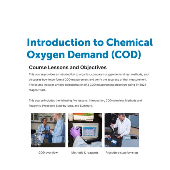 Introduction to Chemical Oxygen Demand Digital Learning | Hach