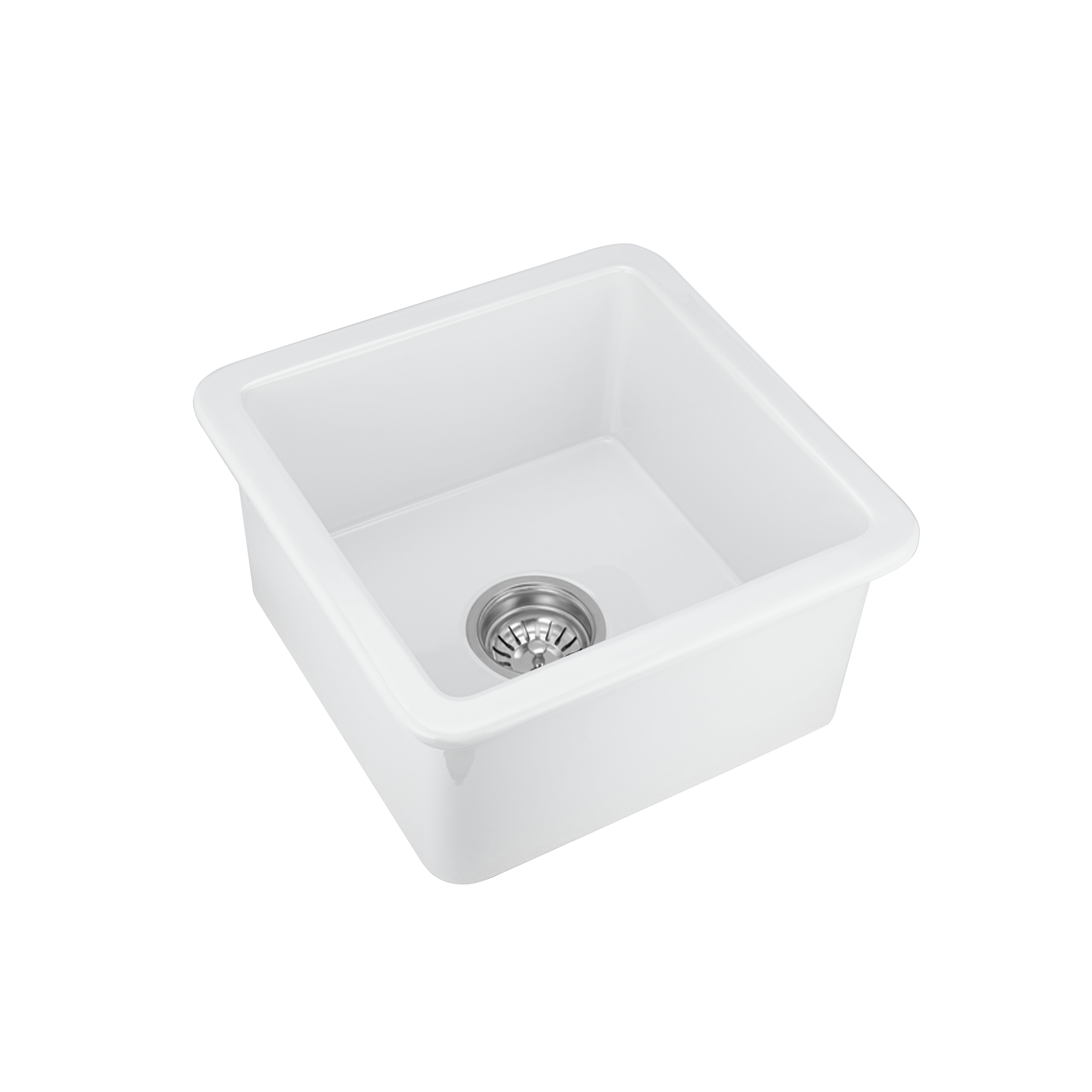 Hendricks Single Fireclay Sink 457mm - Gloss White | (NZ) ABI Bathrooms ...