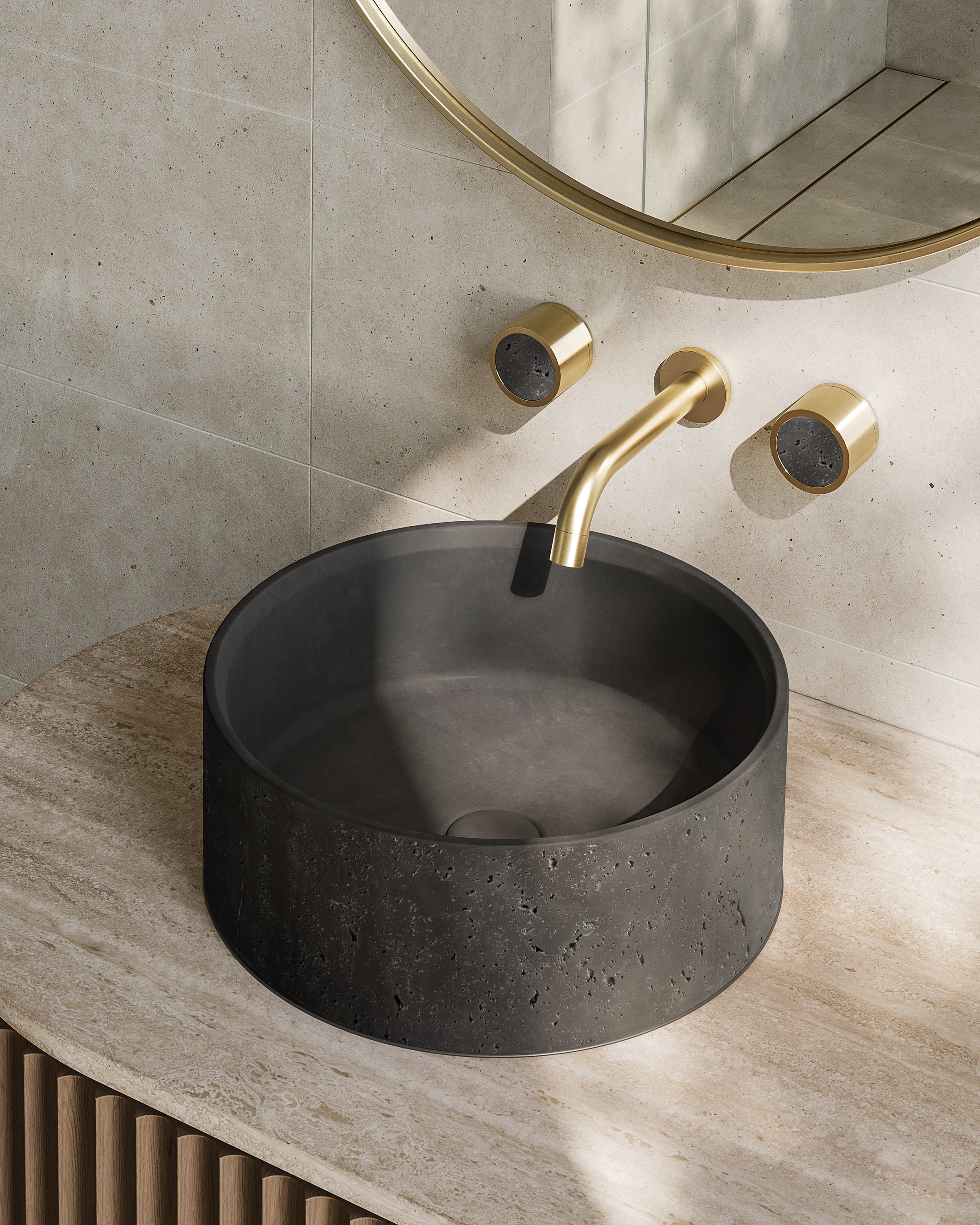 Atelis Concrete Disc - Grey | ABI Interiors