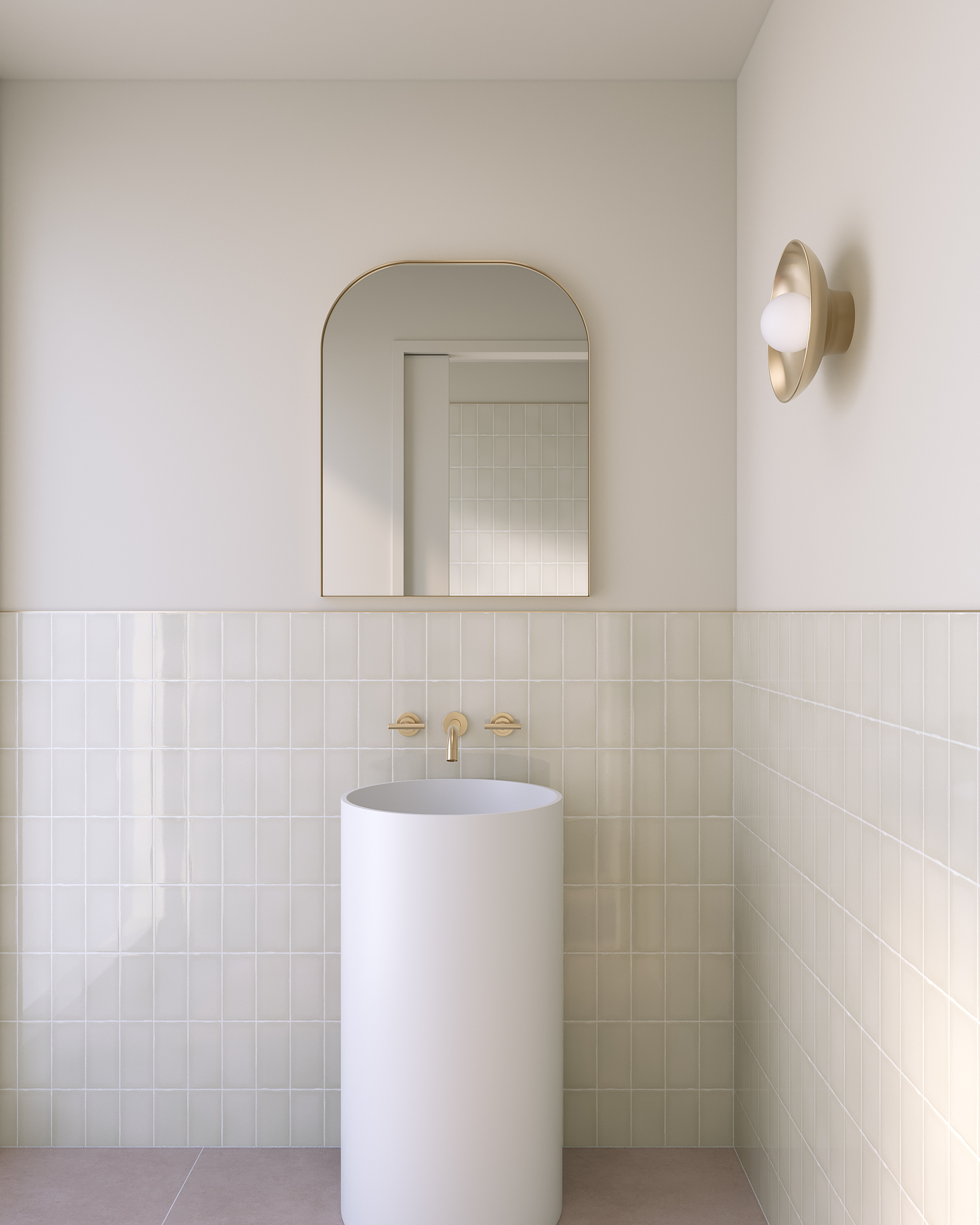 Tropea Natural Edge Rectangle Tile - Sage Green | (NZ) ABI Bathrooms ...