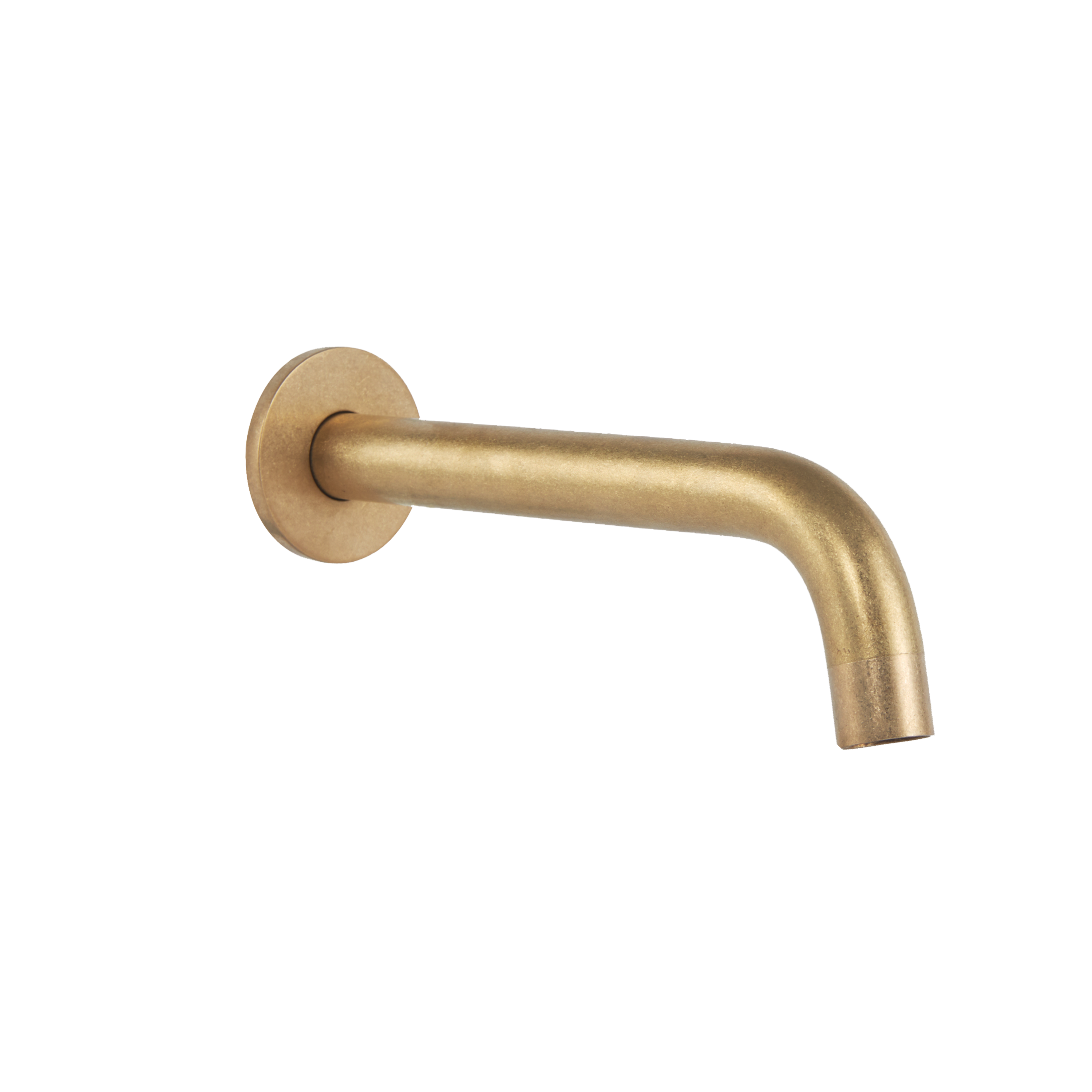 Wall Mounted Spout - Tumbled Aged Brass - ABI Interiors UK