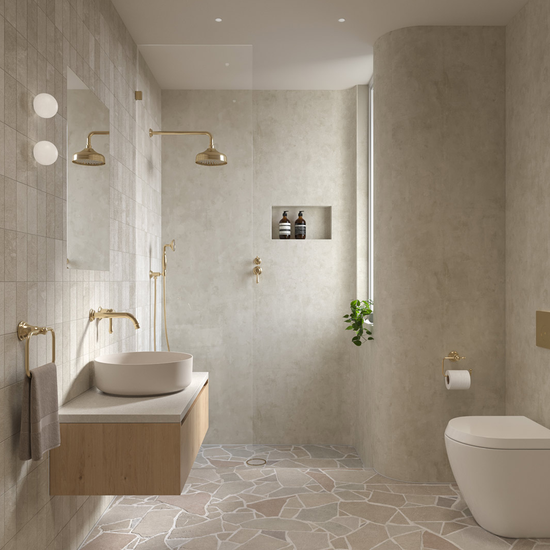 Kingsley Hand Towel Holder - Brushed Brass | ABI Interiors