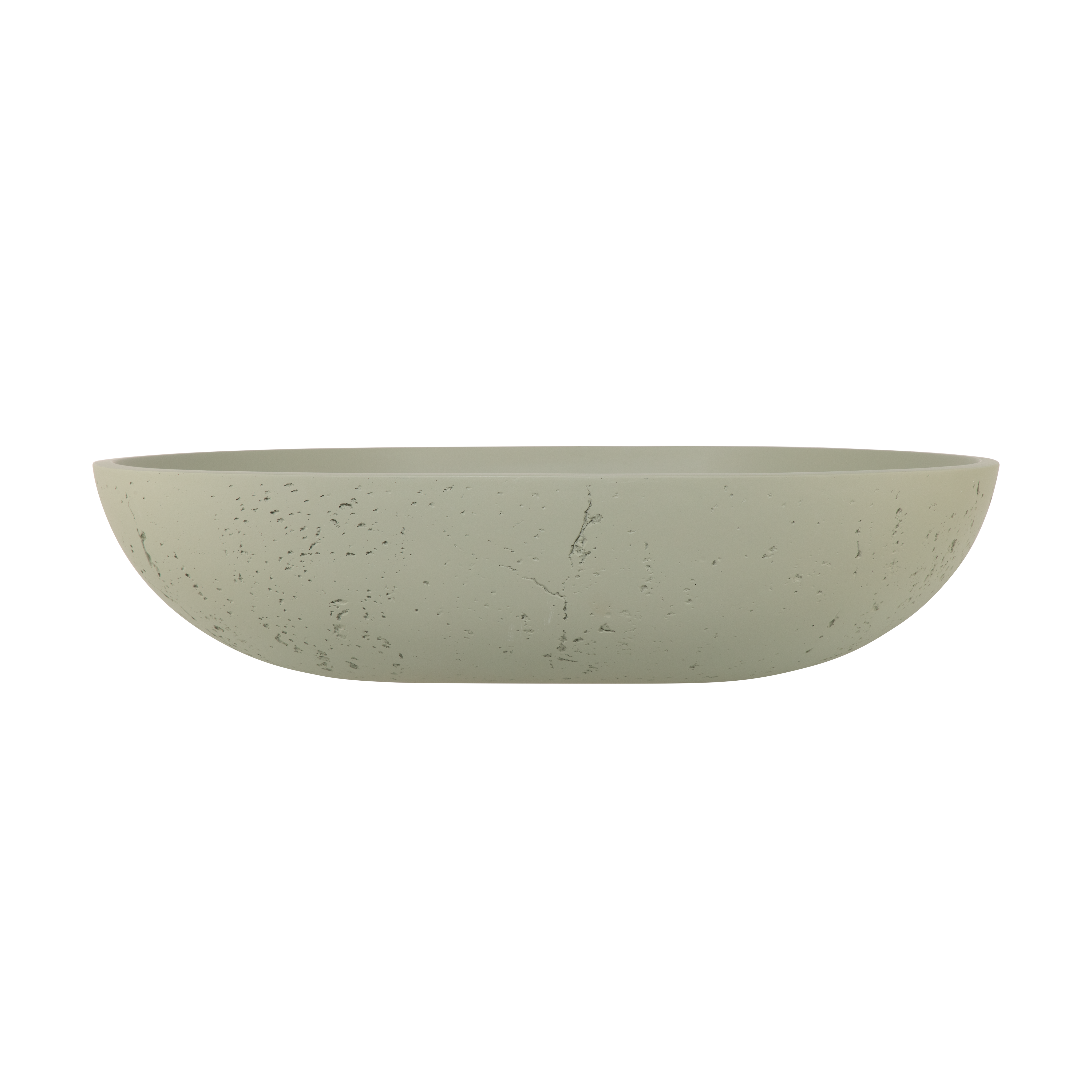 Atelis Oval Concrete Basin - Sage Green | (NZ) ABI Bathrooms & Interiors