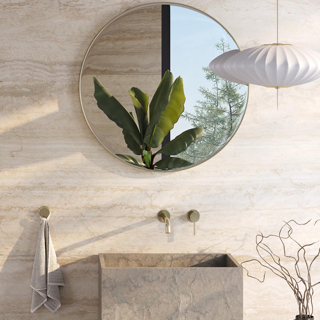 Sola Minimal Mixer - Brushed Brass - ABI Interiors UK