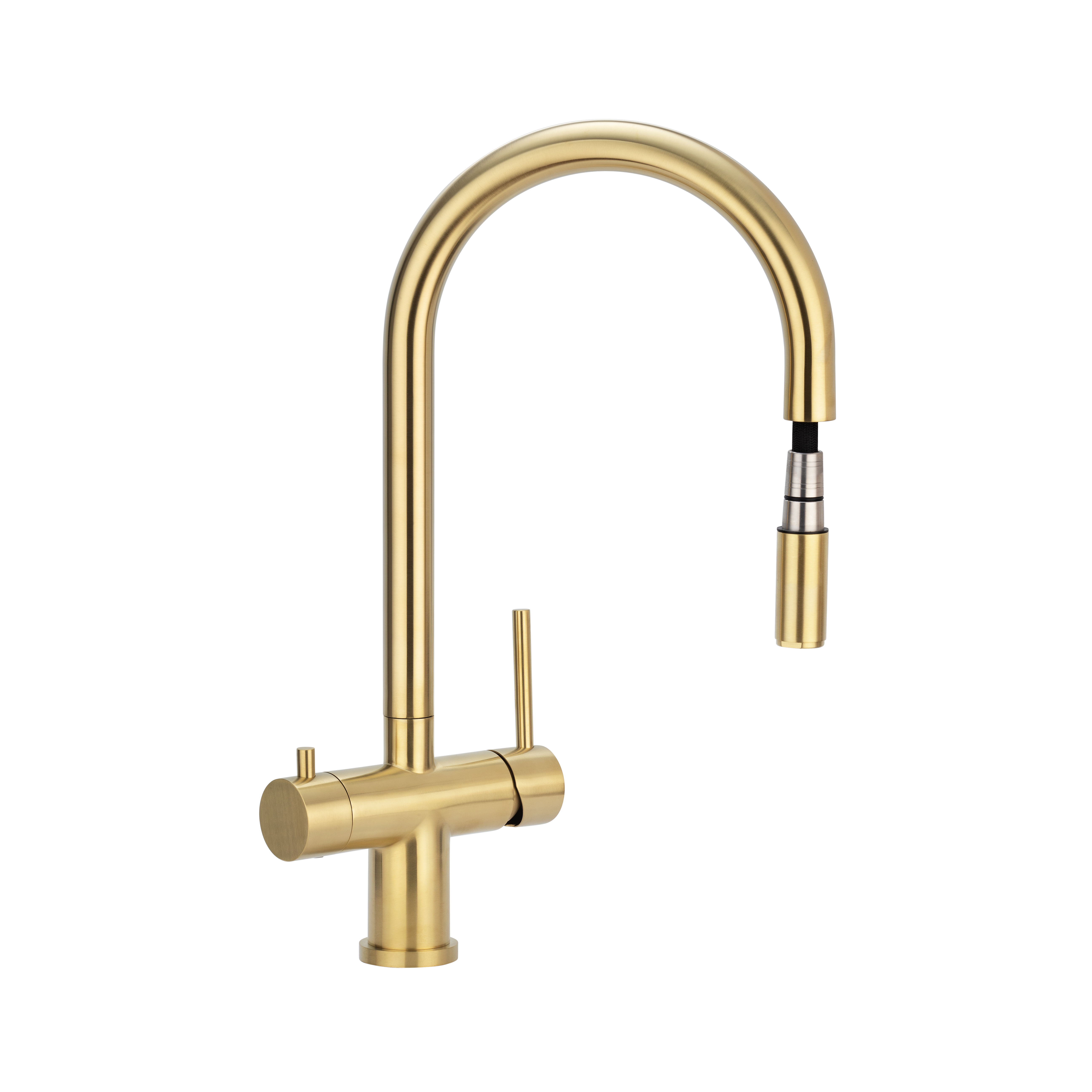 Elysian Commercial 3-Way Pull-Out Filter Tap - Brushed Brass - ABI ...