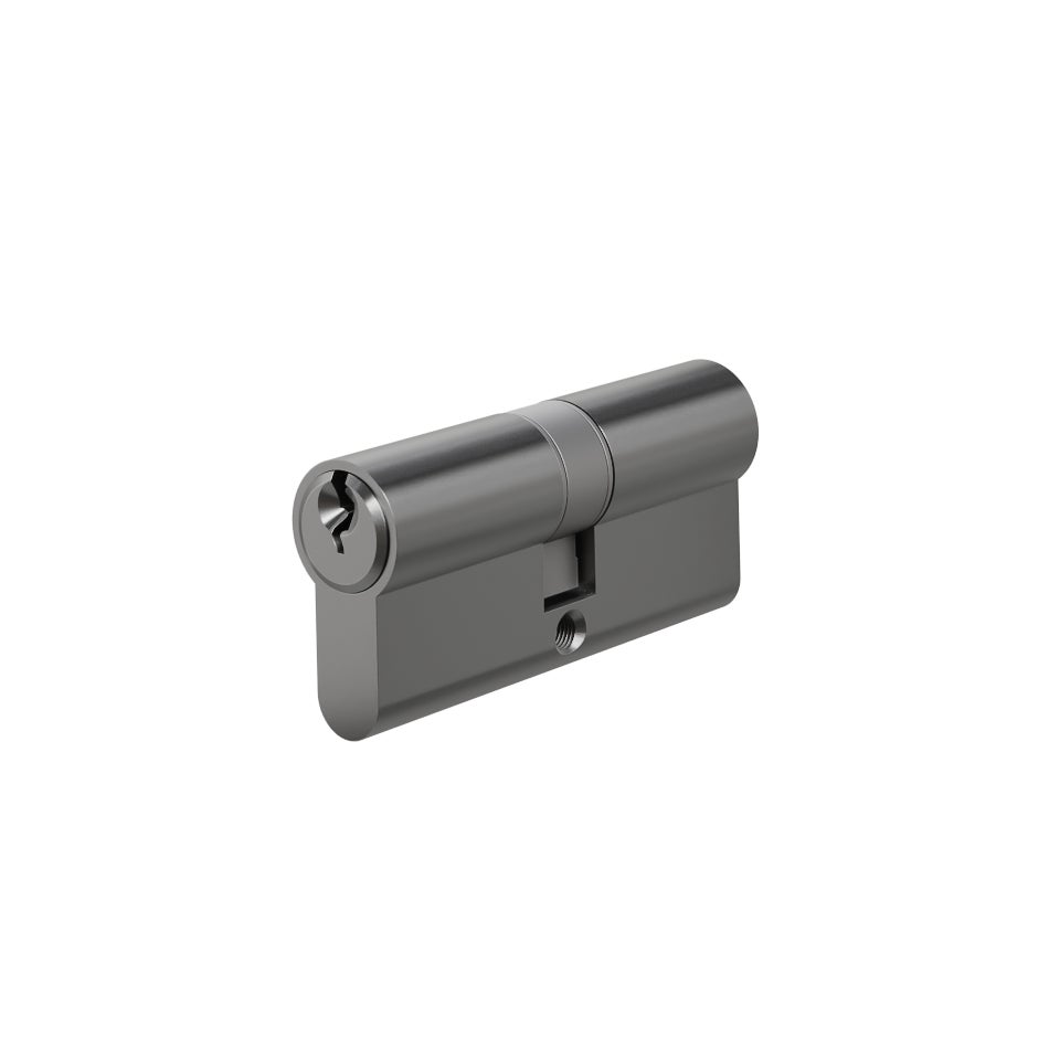 Euro Cylinder Double (Key/Key) 70mm - Brushed Gunmetal | ABI Interiors