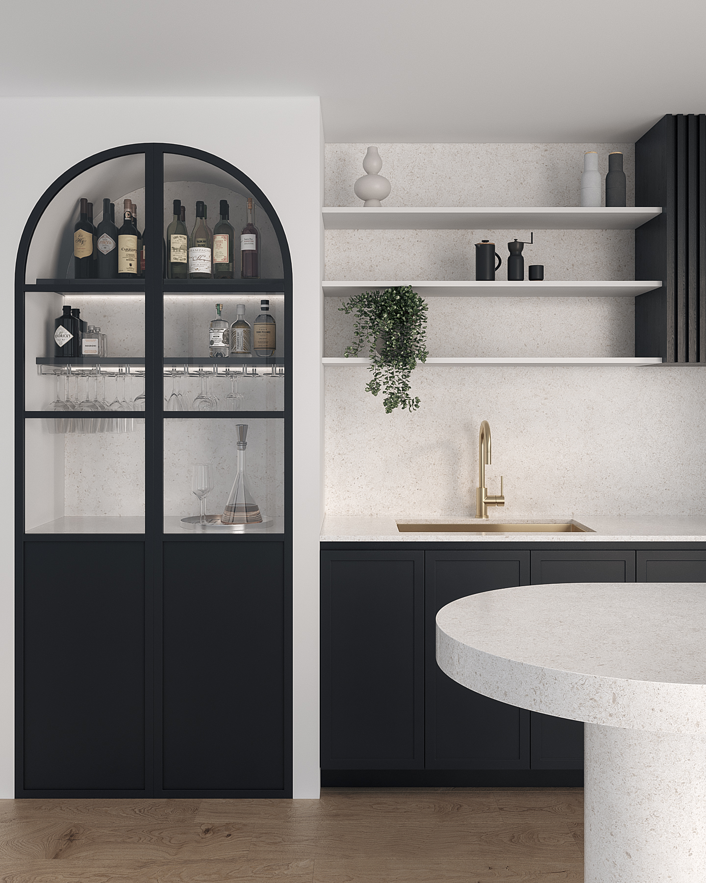 Vari - Single Sink 750mm - Brushed Brass (Rack/Overflow) - ABI Interiors UK