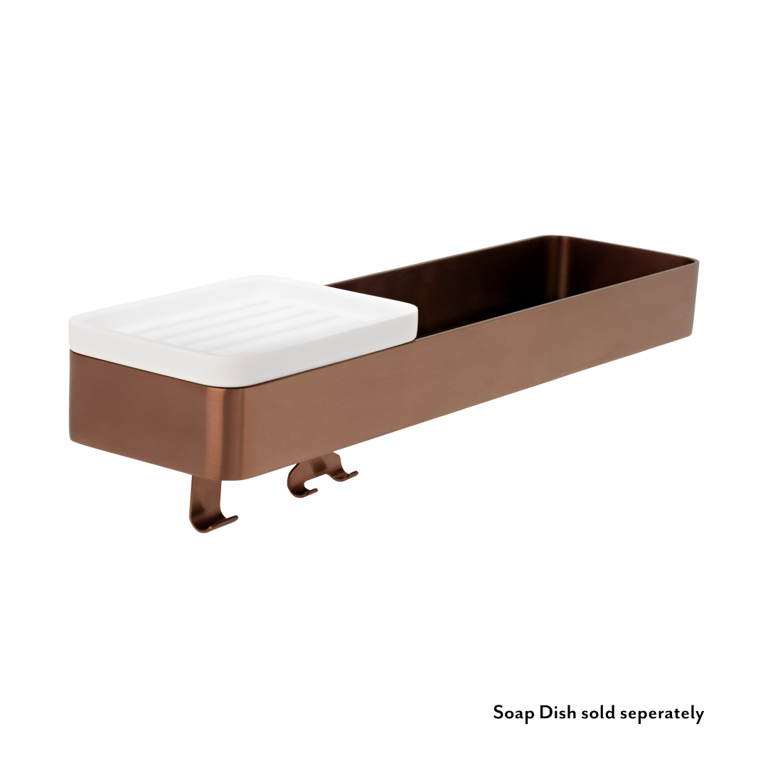 Maya Shower Caddy - Brushed Copper - ABI Interiors UK