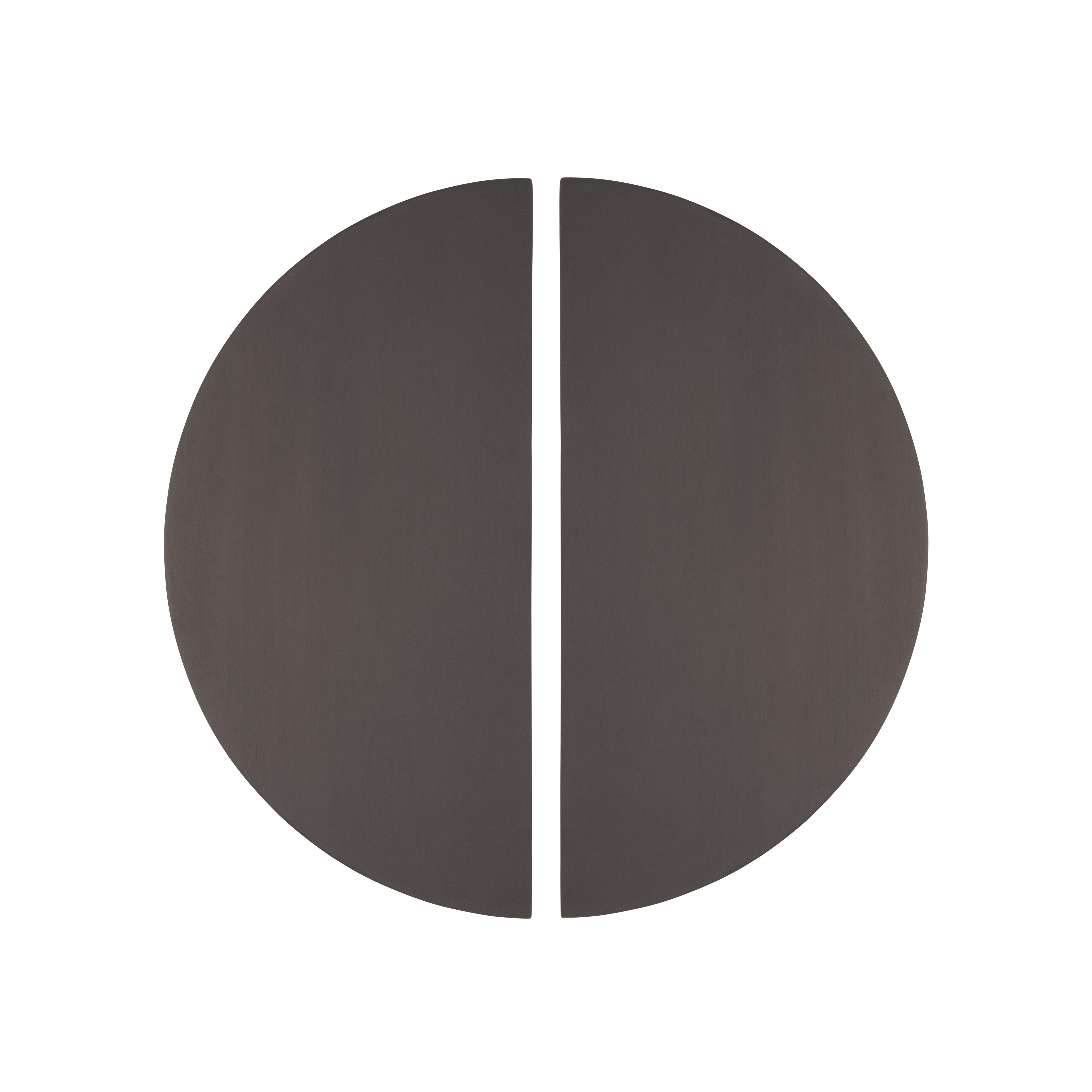 Imes Half Moon Entry Door Pull (Pair) - Brushed Gunmetal | ABI Interiors