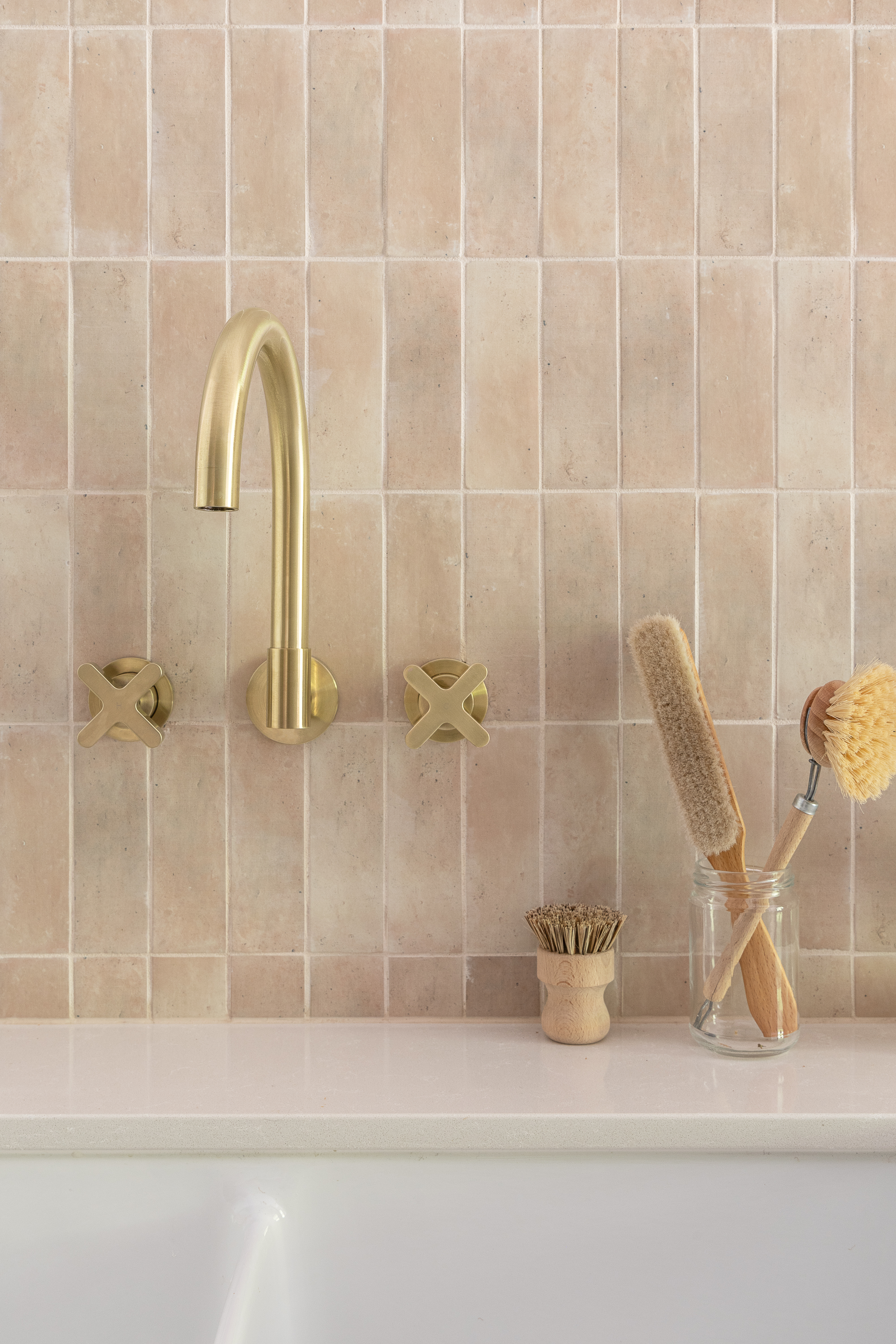Cross Assembly Taps - Brushed Brass | ABI Interiors
